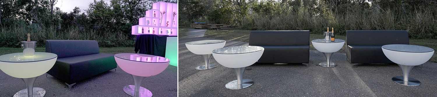 LED Glow Seating Rental - Light Up Seating Rental Florida